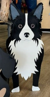 Border Collie Dog Planter Box, Gifts for Dog Lovers, Dog Gifts, Dog Decor
