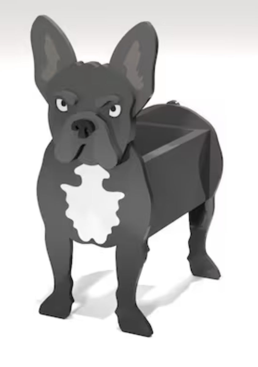 French Bulldog 'Frenchie' Dog Planter Box, Gifts for Dog Lovers, Dog ...