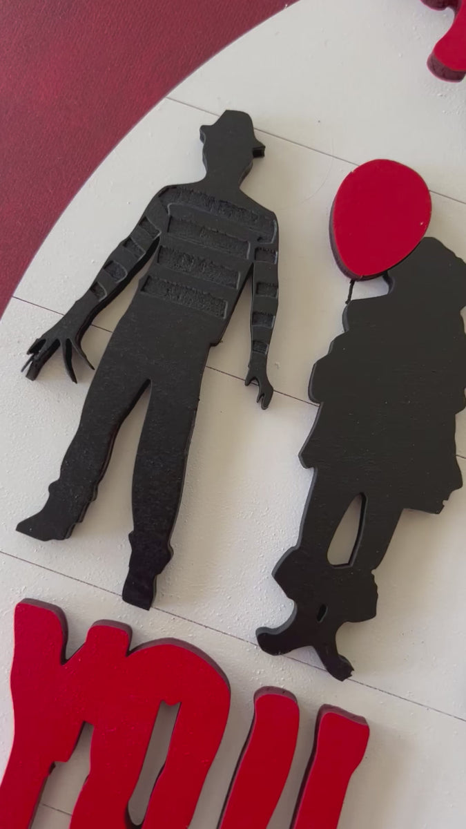 You Should Leave Horror Villian Door Hanger