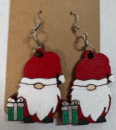 Christmas Gnome Earrings / Christmas Jewelry / Holiday Jewelry