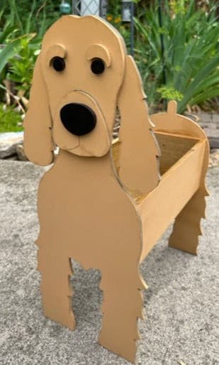 Cocker Spaniel Dog Planter Box, Gifts for Dog Lovers, Dog Gifts, Dog Decor
