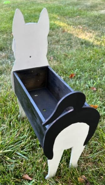Siberian Husky Dog Planter Box, Gifts for Dog Lovers, Dog Decor